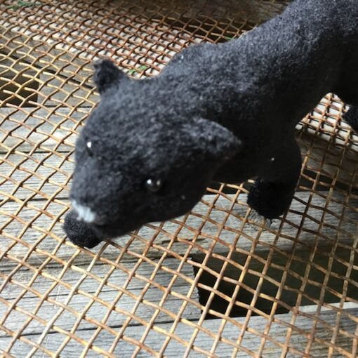 Sort panter mellem størrelse - Dekorativ og naturtro Dekolagersalg