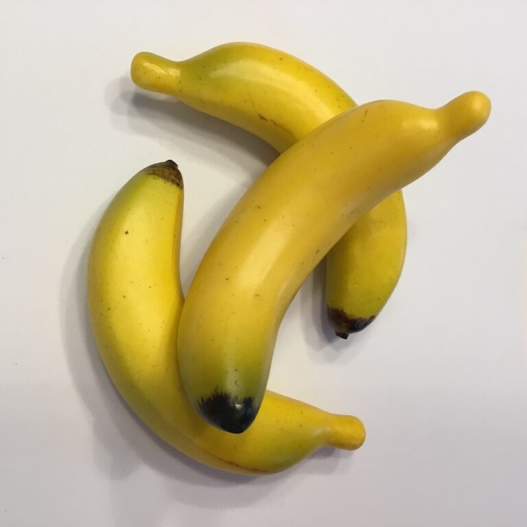 Lille naturtro mini banan - Også form & størrelse- Dekolagersalg