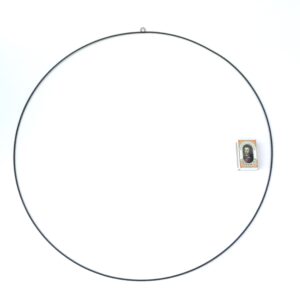 Lille sort metalring ø 30cm - Til dørdekoration - Dekolagersalg